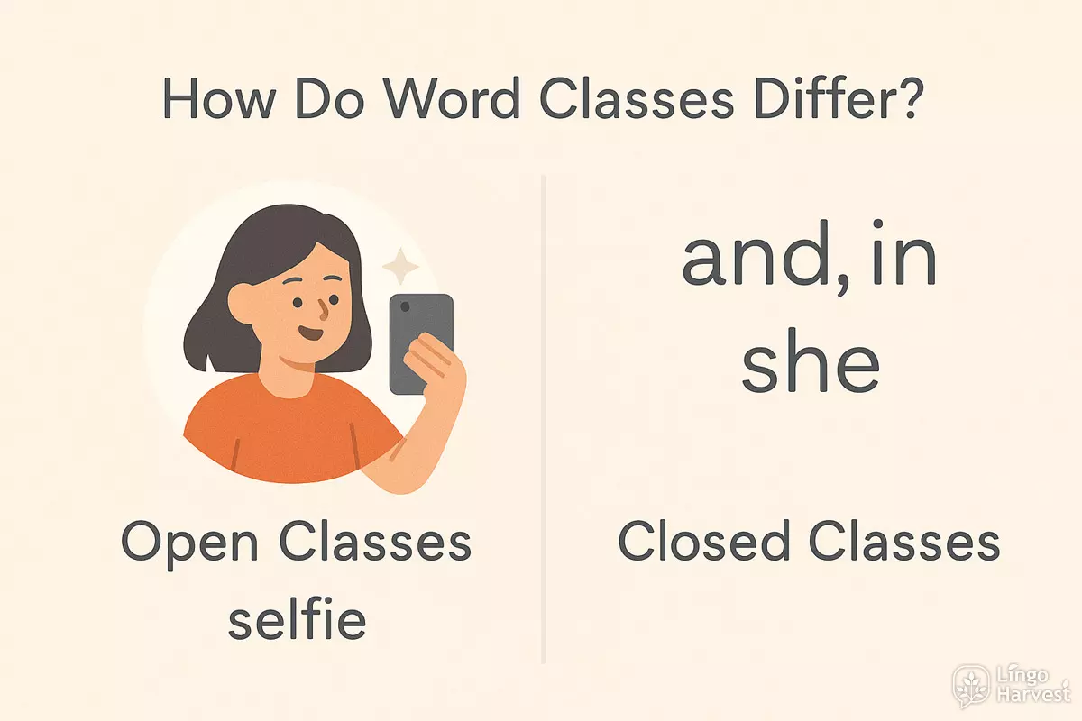 Open vs Closed Word Classes: Easy Guide for Learners