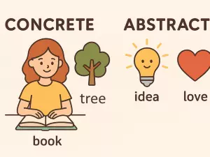 Concrete vs Abstract Nouns: Rules and Examples