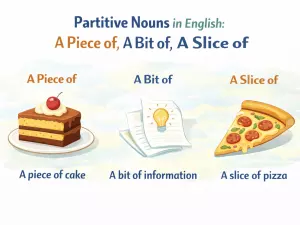 Partitive Nouns in English for Expressing Quantity, Practice
