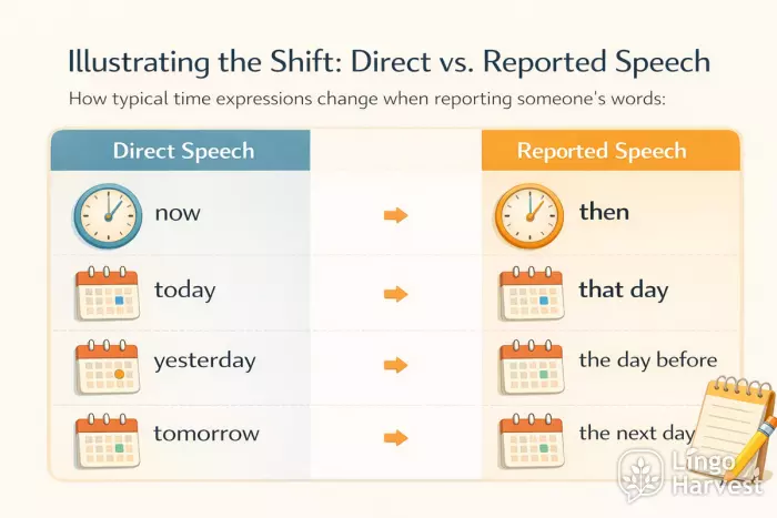 Time Expressions in Reported Speech: Rules and Examples