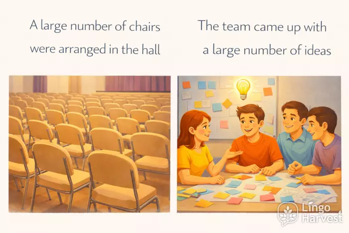 A Large Amount of vs A Large Number of: Usage Differences